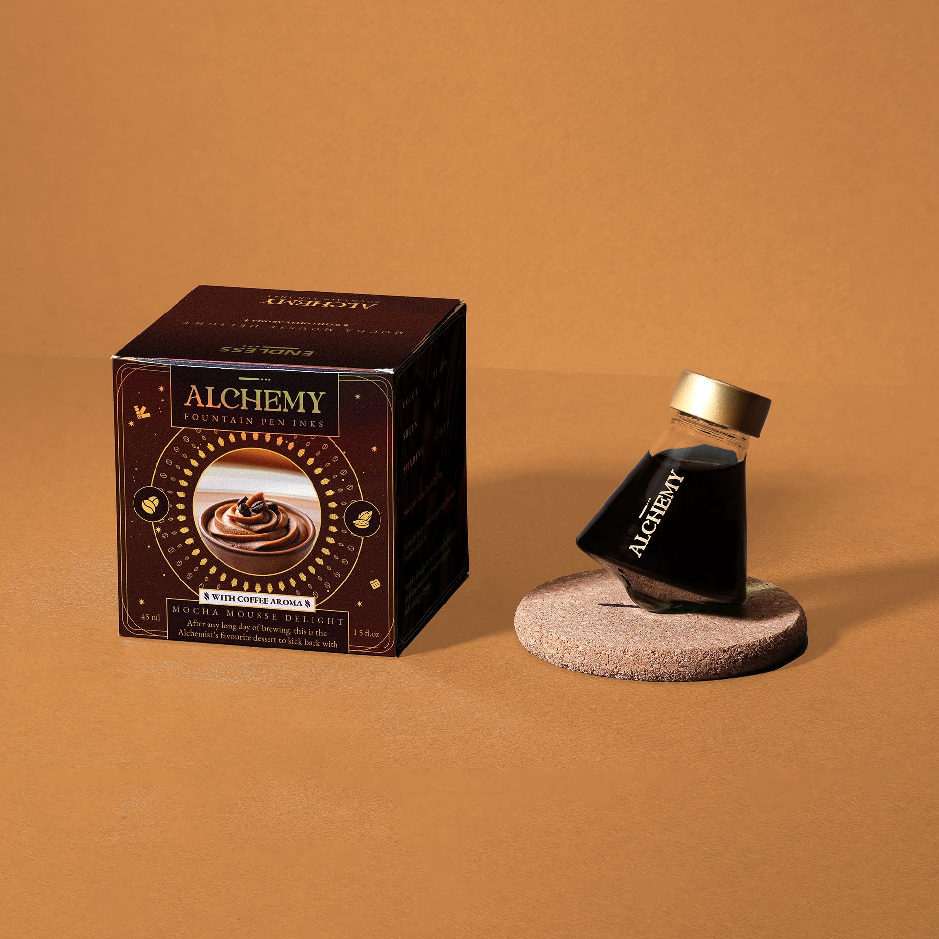 Endless Alchemy Fountain Pen Inks - Mocha Mousse Delight - Aromatic ...